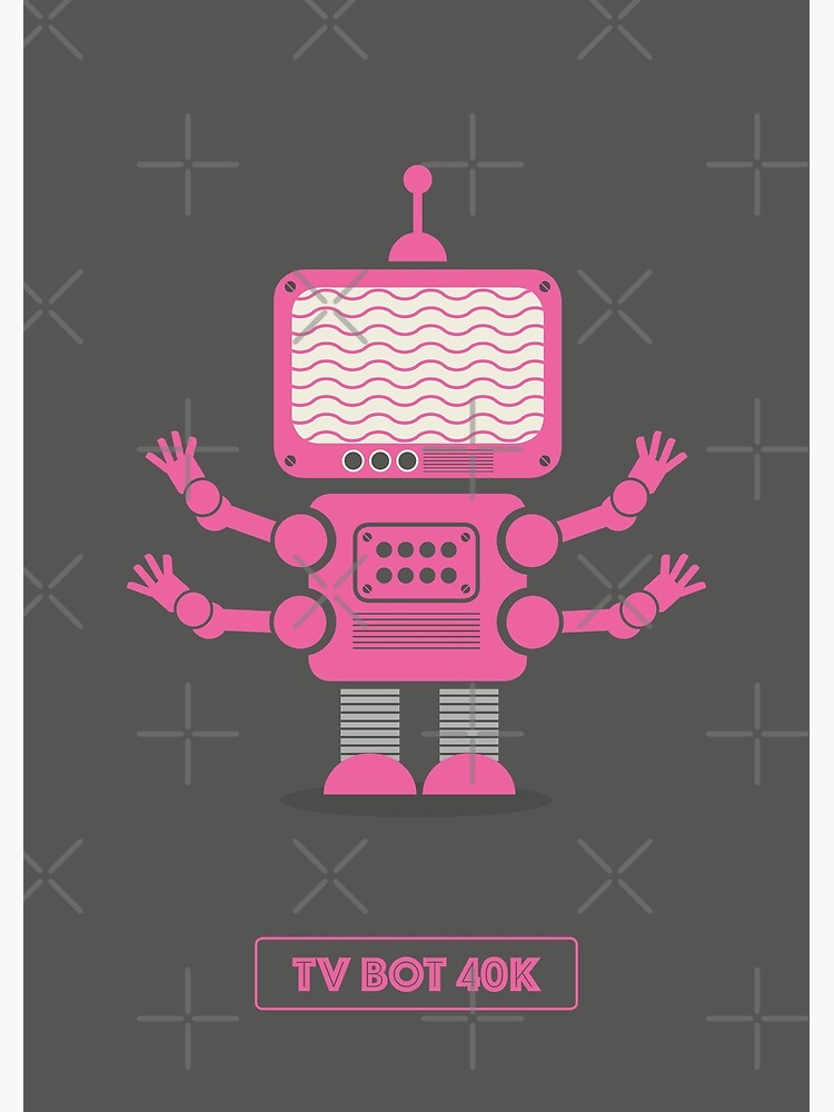 "Robot - TV Bot" Poster for Sale by thevectorhead | Redbubble