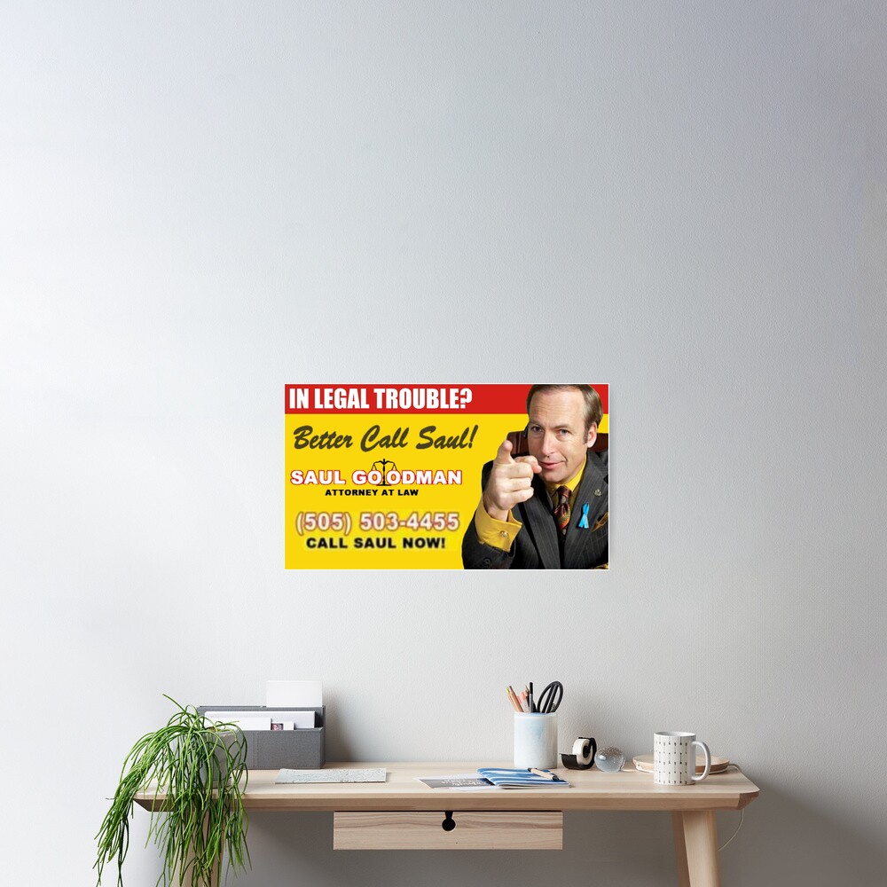 "Better Call Saul Business Card" Poster for Sale by muBmuBshop | Redbubble