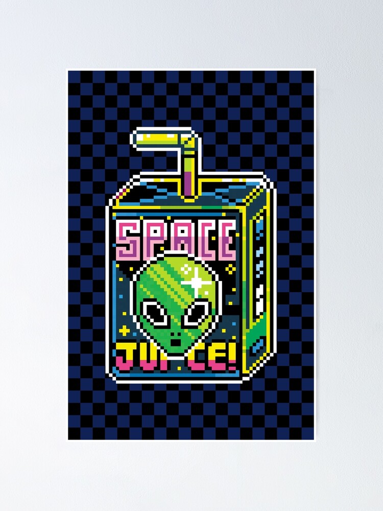 "space juice! pixel juice box" Poster for Sale by pixelins | Redbubble