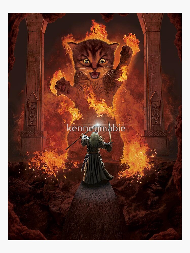 "You Shall Not Pass" Sticker by kenneymabie | Redbubble