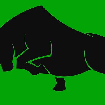 "Raging Bull Trading Black" Sticker for Sale by boxzuk | Redbubble