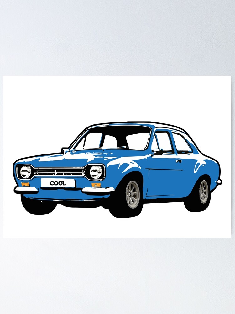 "Blue 70s FE Rally Car" Poster for Sale by CoolRide | Redbubble