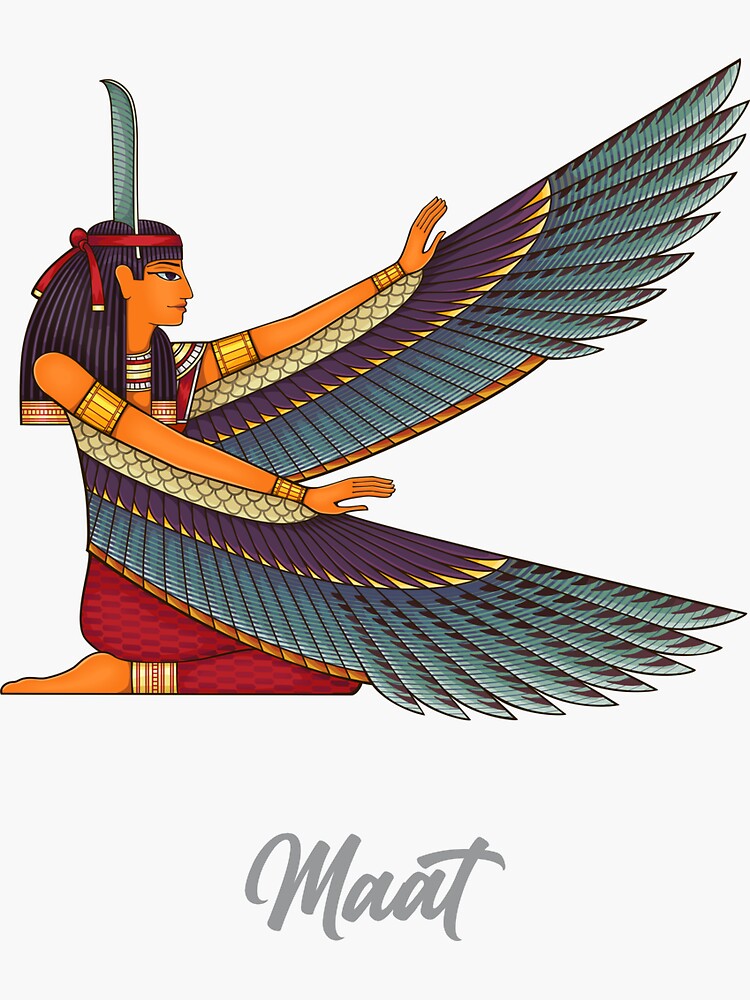 "Maat queen goodess ancient egypt" Sticker by CivilizActions | Redbubble