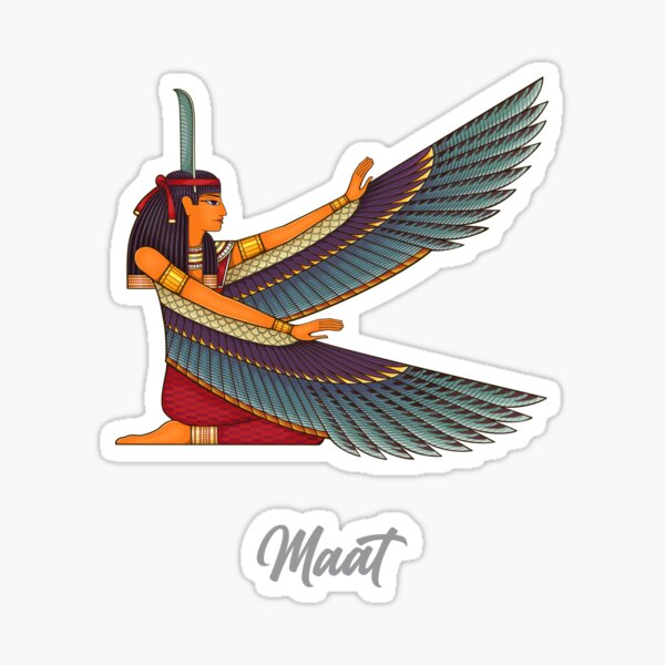 "Maat queen goodess ancient egypt" Sticker by CivilizActions | Redbubble