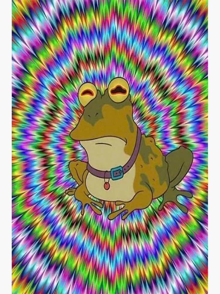 "Psychedelic Frog " Poster by SyndicateArt | Redbubble