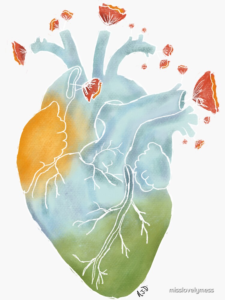 "Heart & Soul" Sticker by misslovelymess | Redbubble