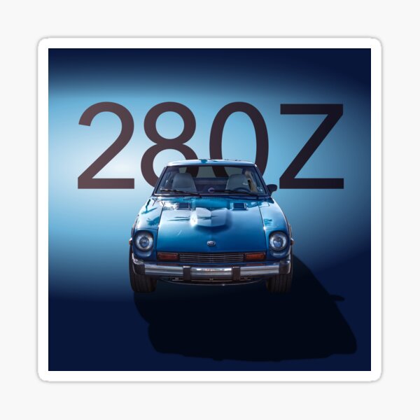 "Blue Datsun 280Z" Sticker by CoolCarVideos | Redbubble