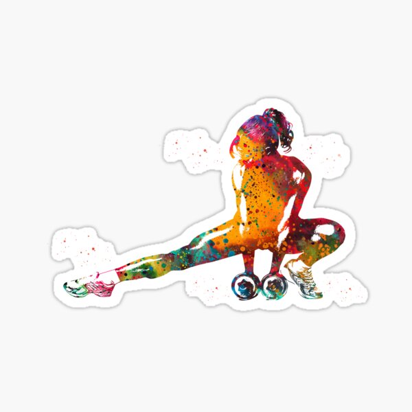 "Female Bodybuilder" Sticker by erzebetth | Redbubble