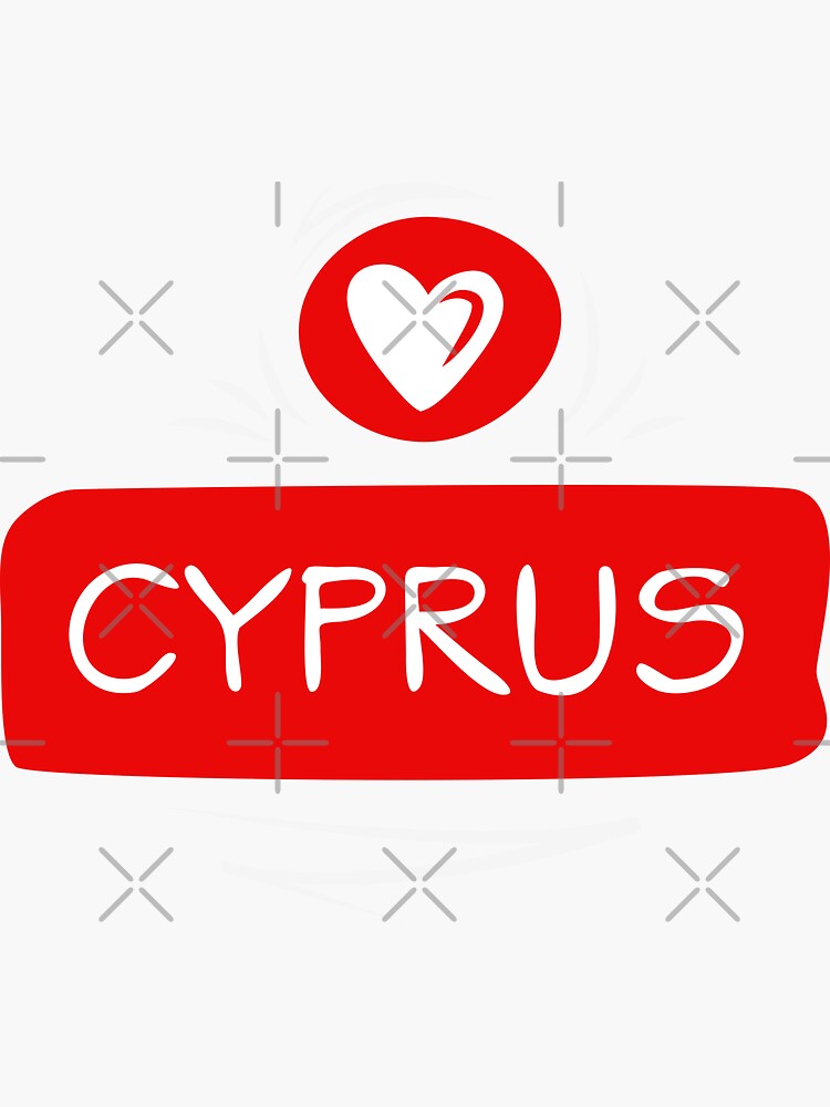 "Creative love (Cyprus) City." Sticker by khaledarabic | Redbubble
