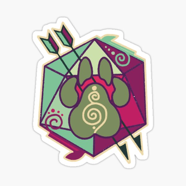 "D20 Ranger" Sticker for Sale by charonsobol | Redbubble