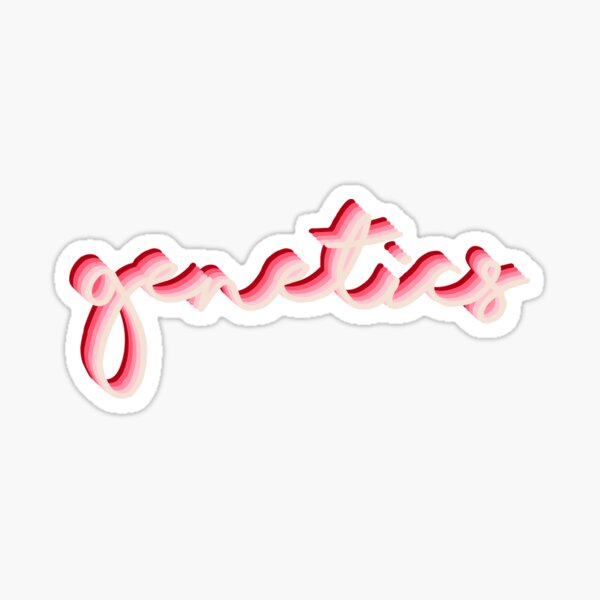 "Genetics (Pink)" Sticker by discover-genes | Redbubble