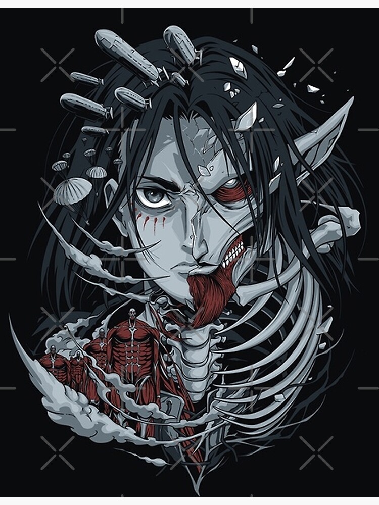 "Eren Yeager - Rumbling" Poster for Sale by SOOPHIE1 | Redbubble