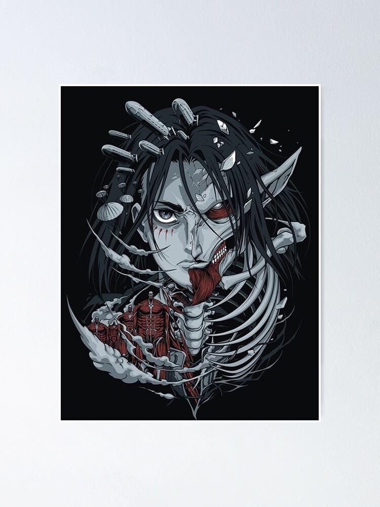 "Eren Yeager - Rumbling" Poster for Sale by SOOPHIE1 | Redbubble