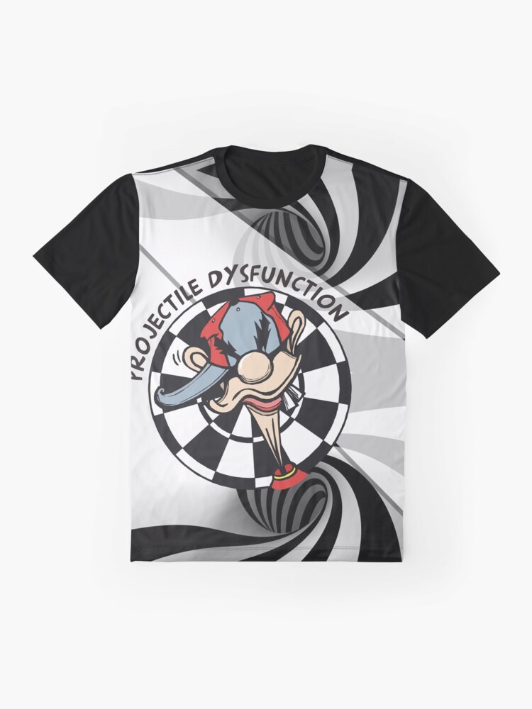 "Projectile Dysfunction Darts Team" Graphic T-Shirt for Sale by mydartshirts | Redbubble