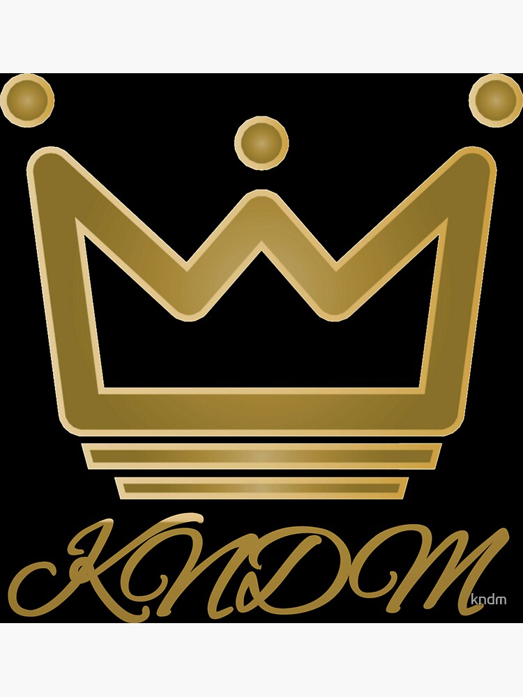 "KNDM PRO Black Background " Sticker by kndm | Redbubble