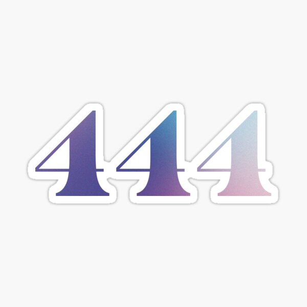 "Angel Number 444" Sticker by rodentgorl | Redbubble
