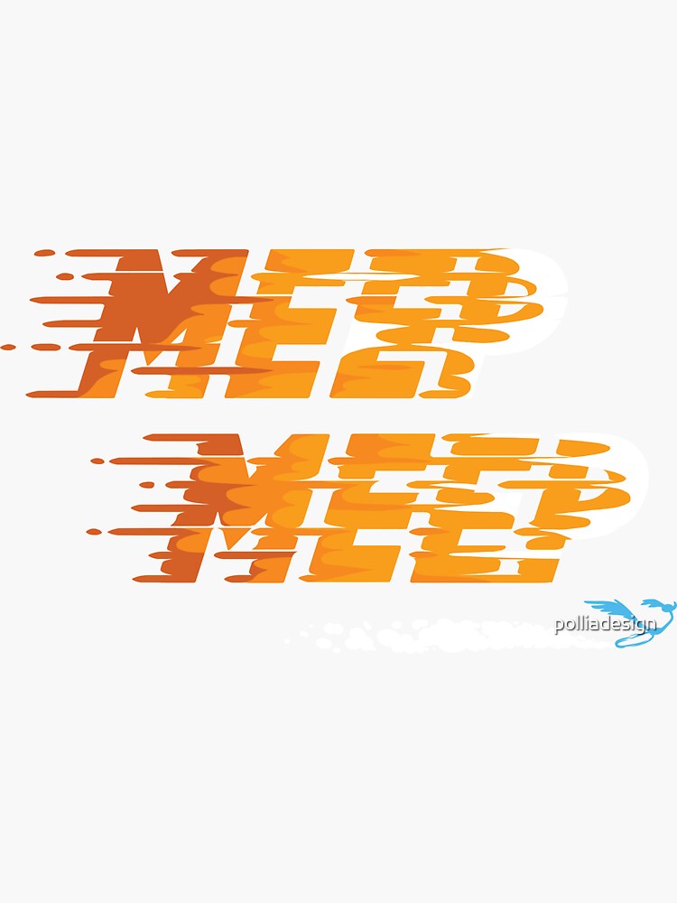 "Meep Meep" Sticker for Sale by polliadesign | Redbubble