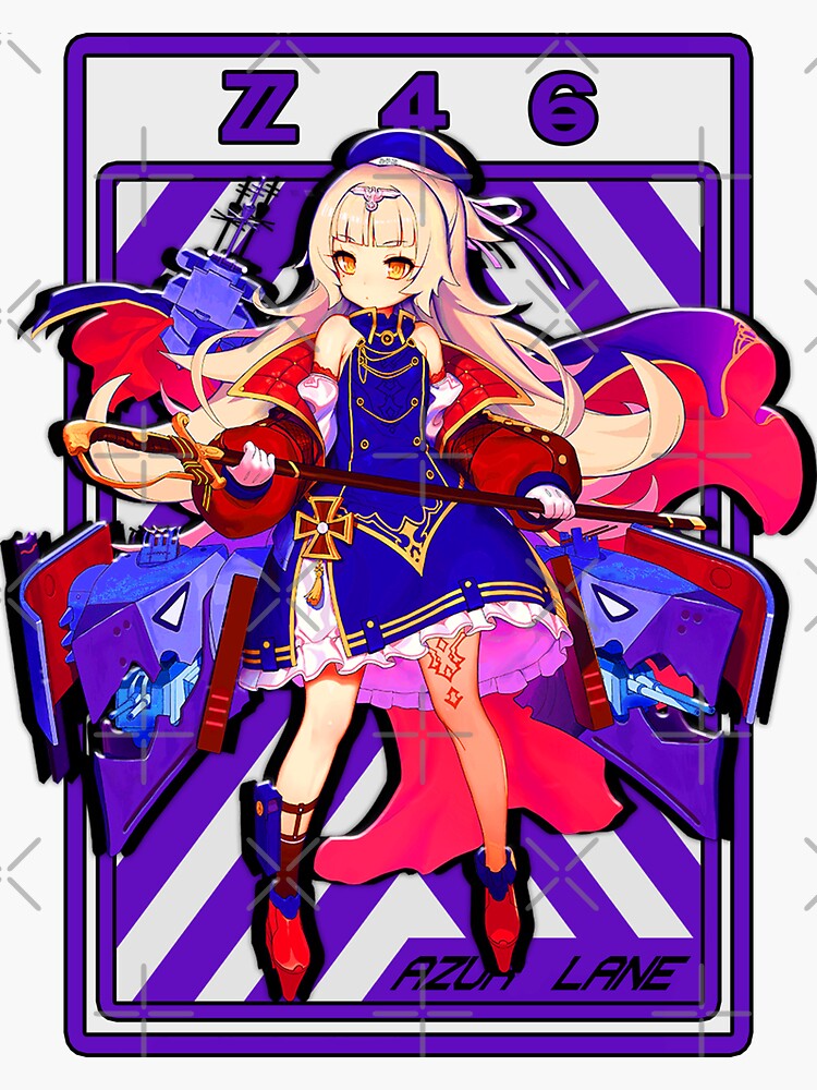 "AZUR LANE - Z46" Sticker by UNCHMUNCH | Redbubble