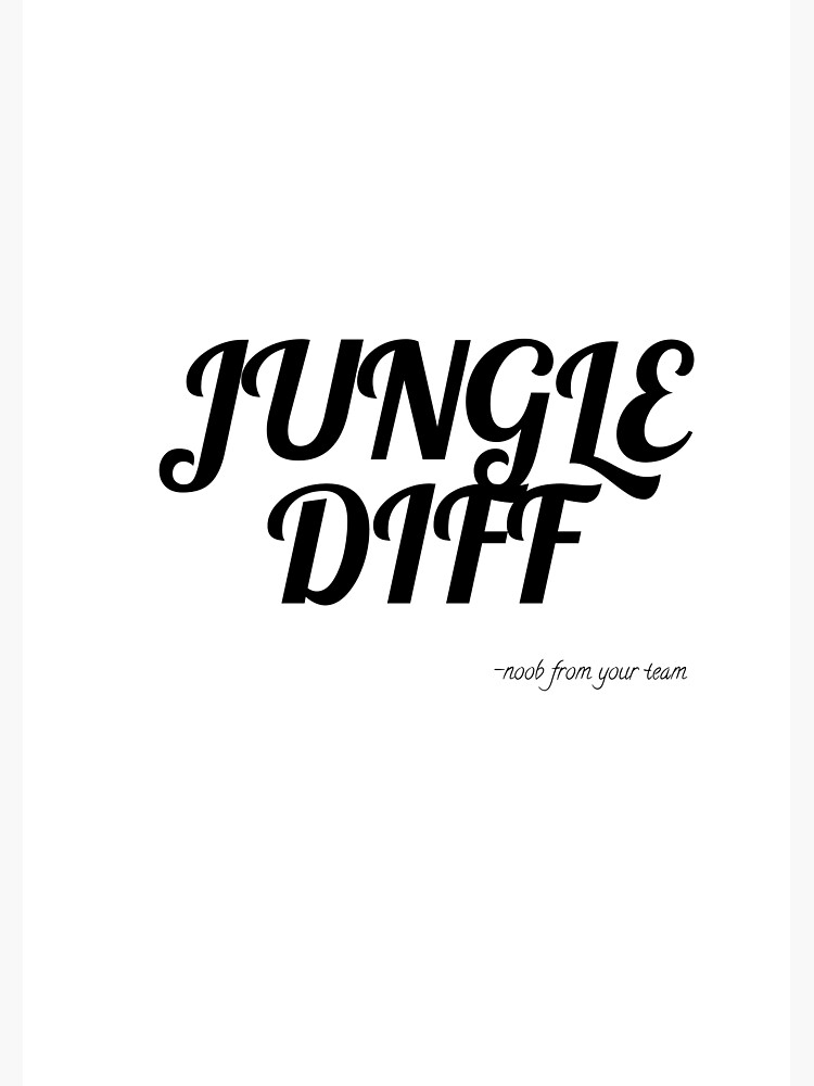 "Moba games, Jungle diff" Sticker for Sale by Seashirt | Redbubble