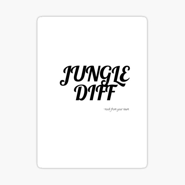 "Moba games, Jungle diff" Sticker for Sale by Seashirt | Redbubble