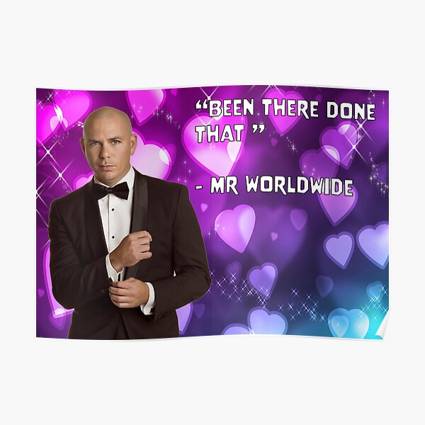 "MR WORLDWIDE" Poster for Sale by maisieturner | Redbubble