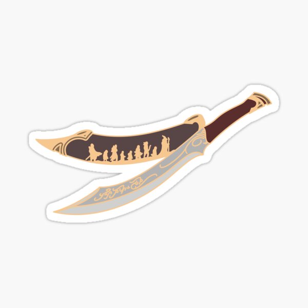 "Aragorn's Knife" Sticker for Sale by GrumpyUnicornCo | Redbubble