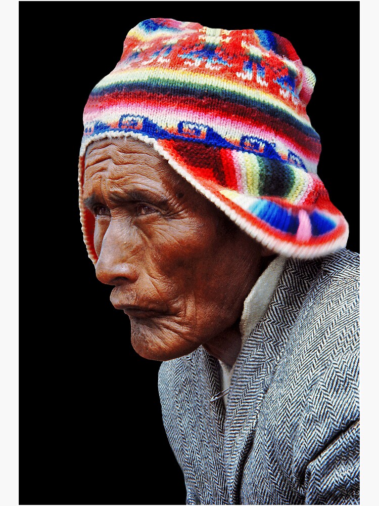 "Aymara Man. Taquile Island. Titikaka Lake, Bolivia" Canvas Print by ...