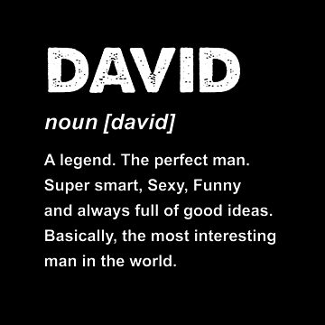 "David Name Shirts Gifts David Name Black Small" Poster for Sale by ...