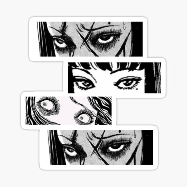 " Tomie" Sticker for Sale by alalbogayo | Redbubble