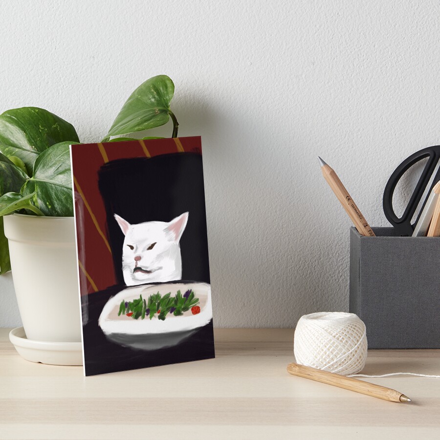 "Smudge The Cat Meme" Art Board Print by Trevill | Redbubble