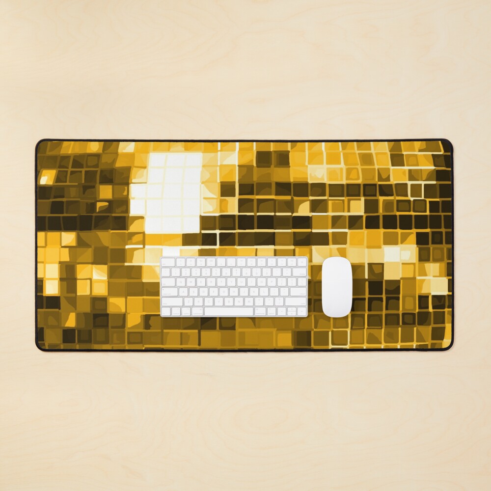 "Gold Yellow Disco Ball Pattern" Pillow for Sale by DeborahCamp | Redbubble