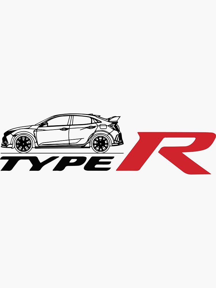 "FK8 Civic Type R Design Tuner" Sticker for Sale by ryanthedolphin ...