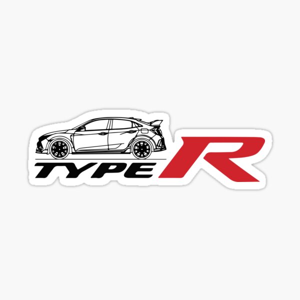 "FK8 Civic Type R Design Tuner" Sticker for Sale by ryanthedolphin ...