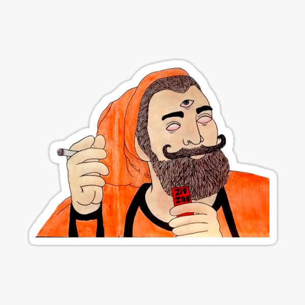 "Rolling Papers Man Smoking" Sticker for Sale by DommFresh | Redbubble