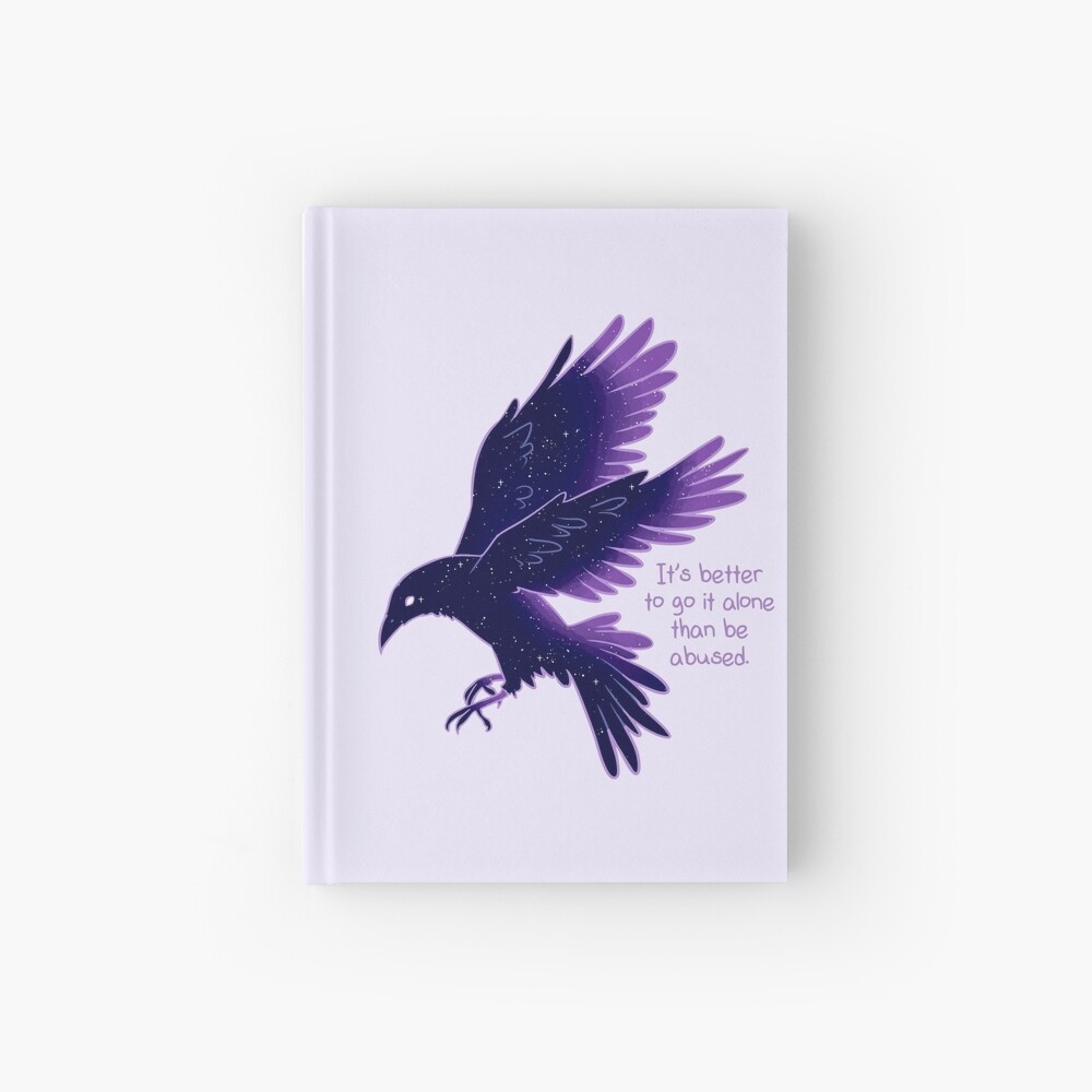 ""It's Better To Go It Alone" Galaxy Raven" Sticker for Sale by ...