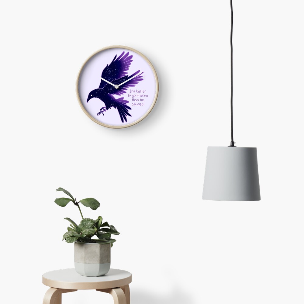 ""It's Better To Go It Alone" Galaxy Raven" Sticker for Sale by ...