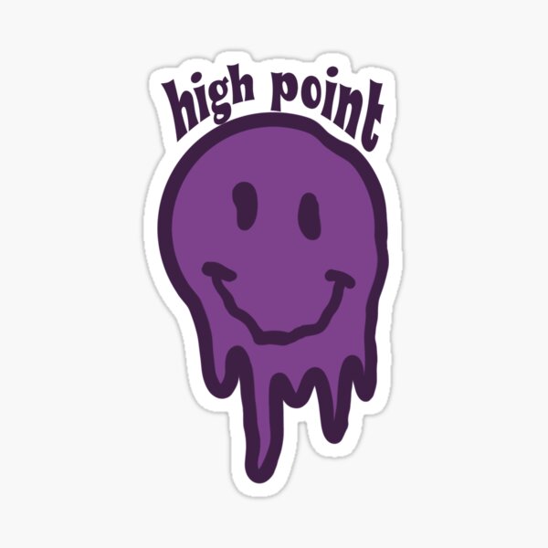 "High Point smiley face" Sticker by Gspara | Redbubble