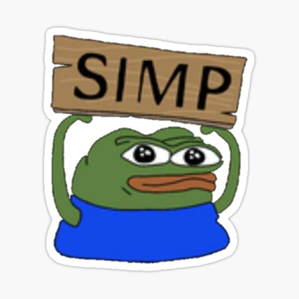 "Pepe the frog anti-simp" Sticker by Svincee | Redbubble
