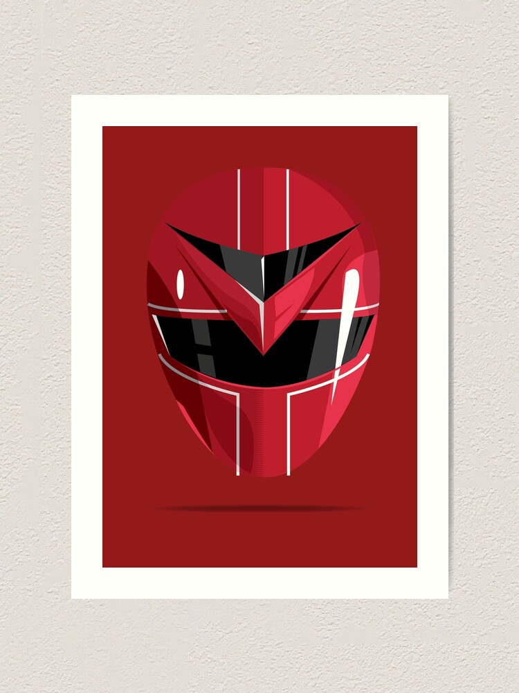 "Red Mask Hero Helmet" Art Print for Sale by demetriusdesign | Redbubble