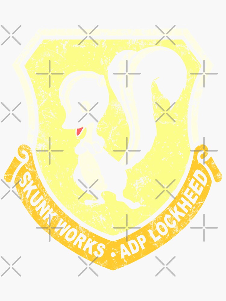 "Lockheed Martin Skunk Works Vintage Logo 77" Sticker by Dianeunique ...