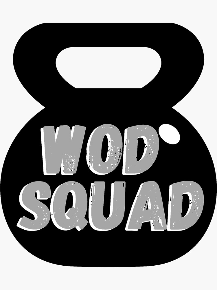 "Wod Squad - crossfit inspired " Sticker by MotherOfBears | Redbubble