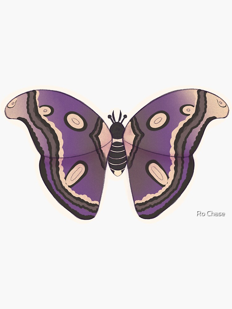 "asexual pride moth" Sticker by raindropdoodles | Redbubble