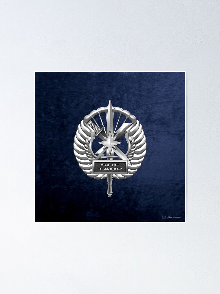 "Tactical Air Control Party - Special Tactics TACP Badge over Blue ...