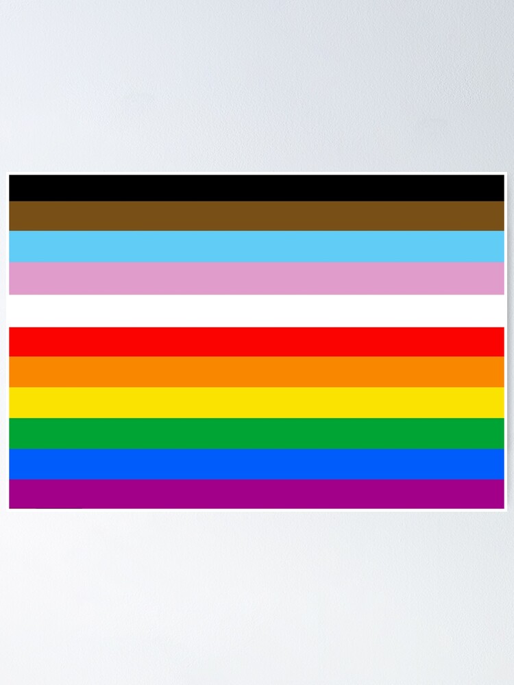 "Inclusive Pride Flag" Poster for Sale by Gayesthetic | Redbubble