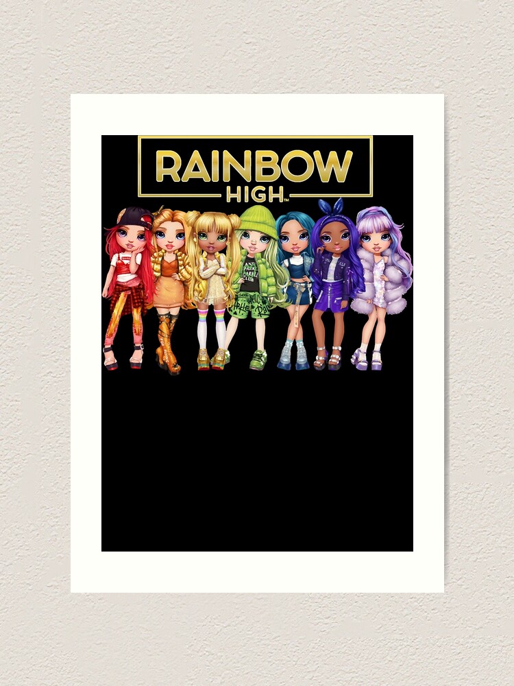 "Rainbow High main characters and logo" Art Print for Sale by ...