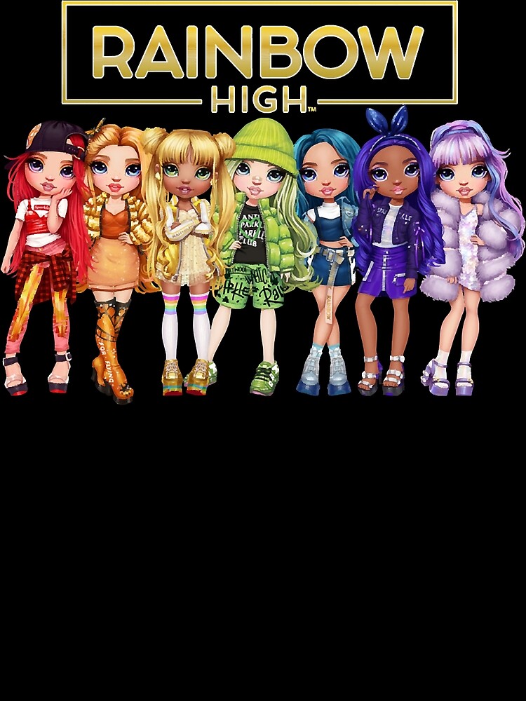 "Rainbow High main characters and logo" Art Print for Sale by ...