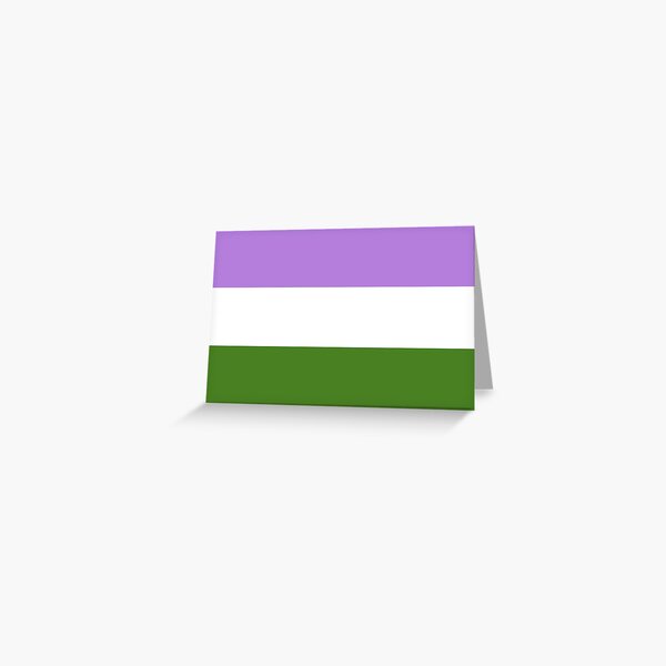 "Queer / Genderqueer Pride Flag" Greeting Card for Sale by Gayesthetic ...