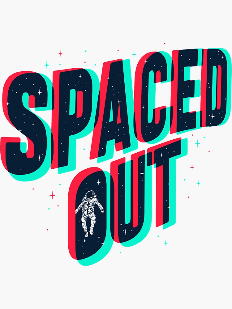 "Spaced Out" Sticker by VivianneHand | Redbubble