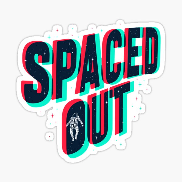 "Spaced Out" Sticker by VivianneHand | Redbubble