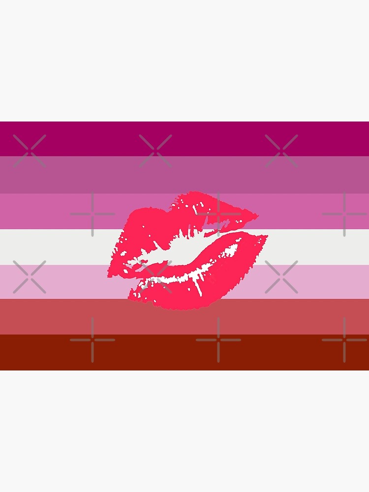 Lipstick Lesbian Pride Flag Poster For Sale By Gayesthetic Redbubble